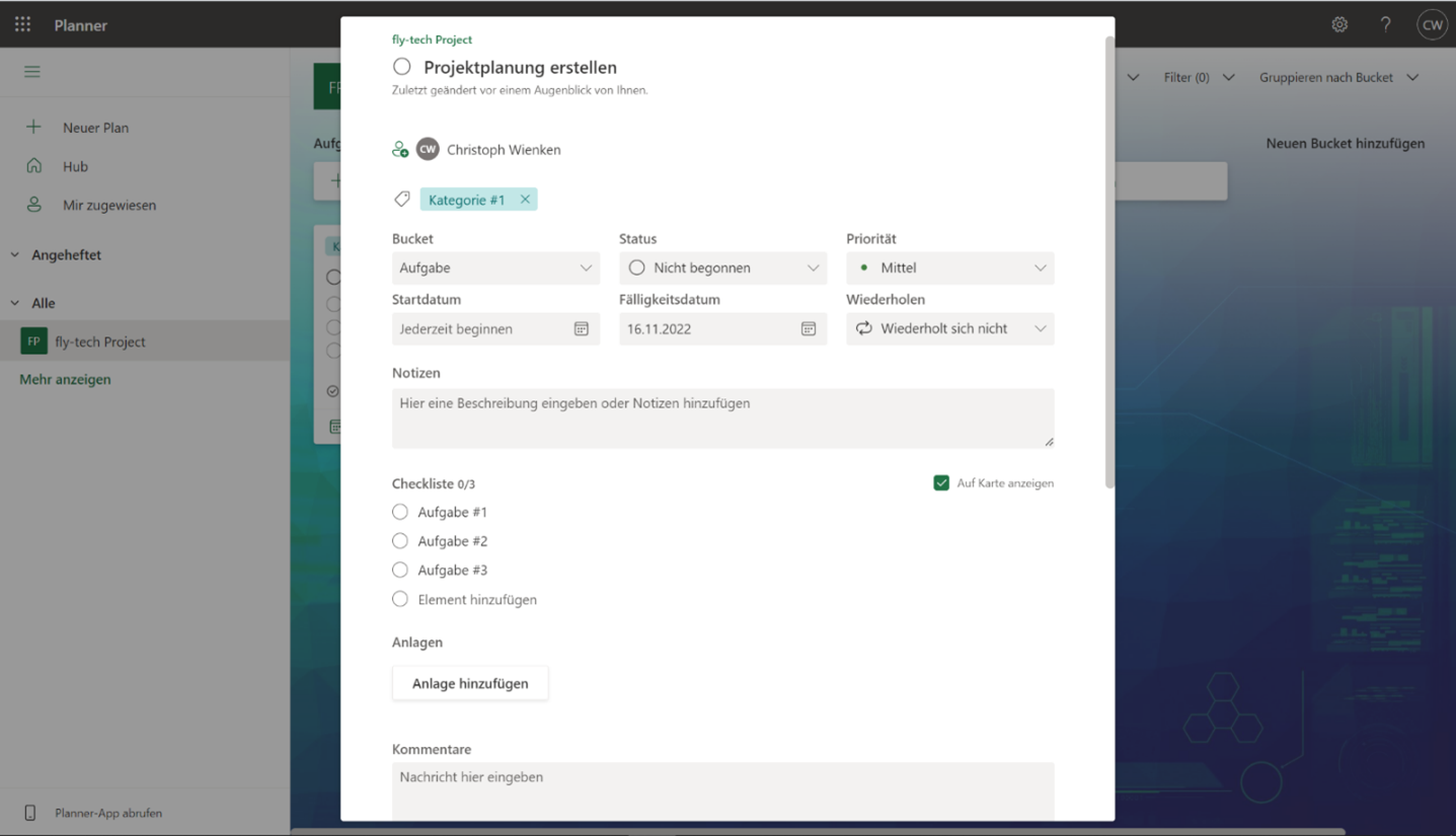 Projektmanagement mit dem Microsoft Planner - fly-tech IT GmbH